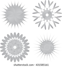 Set Round Patterns Stock Vector (Royalty Free) 431585161 | Shutterstock