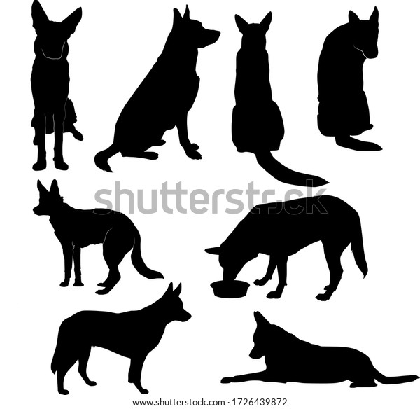 3,527 Outline Of A Dog Front On Images, Stock Photos, 3D objects ...