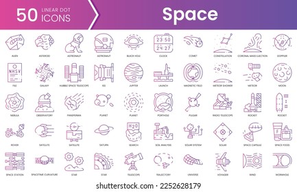 Set Space Icons Gradient Style Icon Stock Vector (Royalty Free) 2252628179 | Shutterstock
