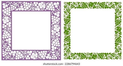 Grapes Frame Vector Stock Photos and Pictures - 18,032 Images ...