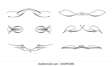 Set Text Separators Your Projects Vector Stock Vector (Royalty Free ...