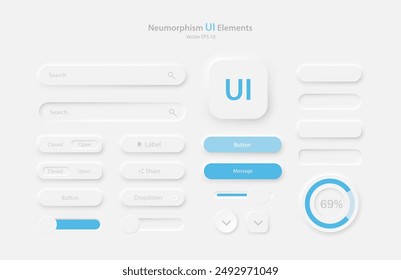 Set User Interface Elements Mobile Application Stock Vector (Royalty ...