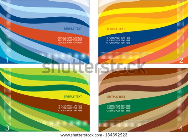 Set Various Vector Layouts Modern Style Stock Vector (Royalty Free ...