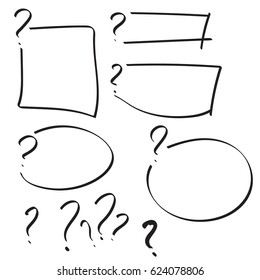 Set Vector Question Mark Text Box: เวกเตอร์สต็อก (ปลอดค่าลิขสิทธิ์ ...