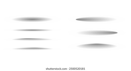 Seven Vector Gray Shadows Set Stock Vector (Royalty Free) 2500520181 ...