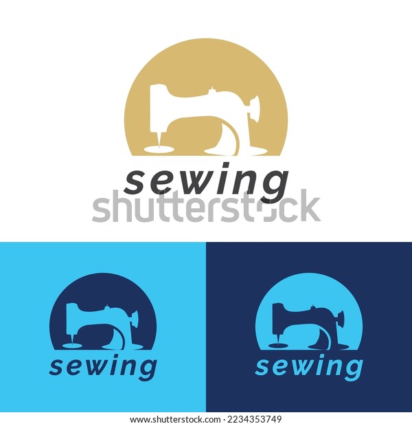 Sewing Logo Design Vector Templet Stock Vector (Royalty Free ...
