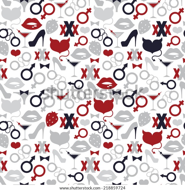 Sexy Seamless Texture Vector Illustration Stock Vector (Royalty Free ...