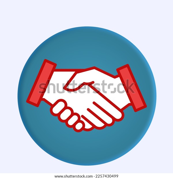 Shake Hand Logo Type Vector Illurstrtion Stock Vector (Royalty Free ...