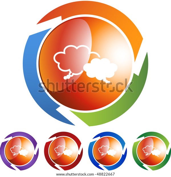 Sharing Thoughts Icon Set Stock Vector (Royalty Free) 48822667 ...