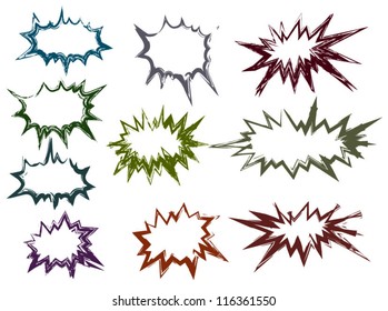 Sharp Color Simple Bubble Stock Vector (Royalty Free) 116361550 ...