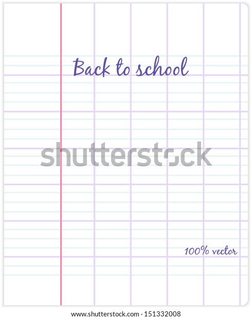 Sheet Graph Paper Large Cell Stock Vector (Royalty Free) 151332008 ...