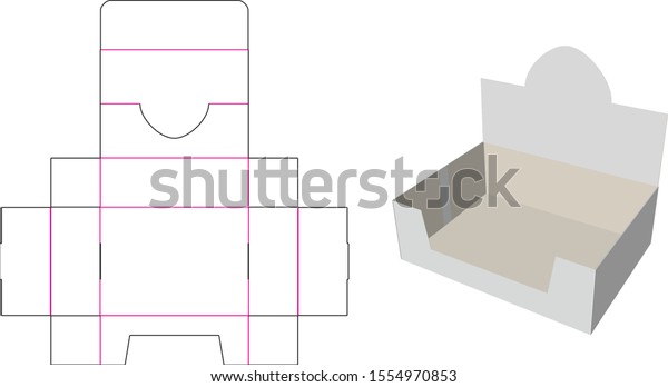 Shelf Ready Packaging Box Vector Stock Vector (Royalty Free) 1554970853 ...