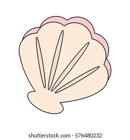 Pink Shell Icon Stock Vector (Royalty Free) 594346058 | Shutterstock