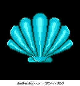 Shell Icon Pixel Art Clam Pixel Stock Vector (Royalty Free) 2054773853 ...