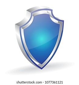Shield Link 3d Glossy Vector Icon Stock Vector (Royalty Free ...