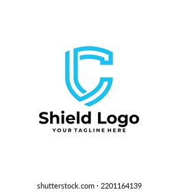 Shield Tech Logo Vector Design Template Stock Vector (Royalty Free ...