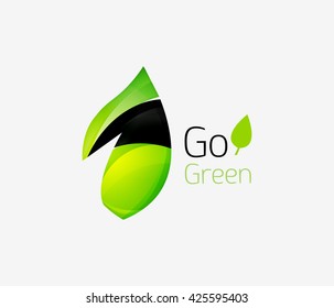 Shiny Leaf Icon Vector Illustration Stock Vector (Royalty Free ...