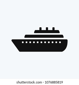 Ship Icon Vector Stock Vector (Royalty Free) 1076885819 | Shutterstock