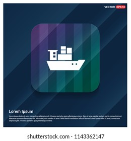 Sea Ship Icon Free Vector Icon Stock Vector (Royalty Free) 1115838395 ...