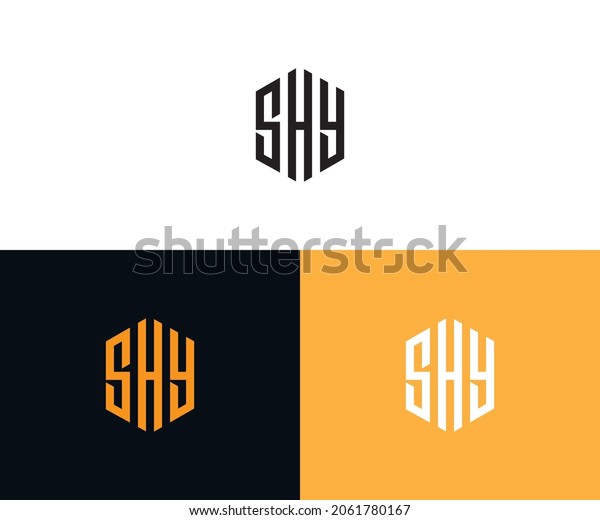 Shy Logo Rectangular Shape Logo Vector Stock Vector (Royalty Free ...