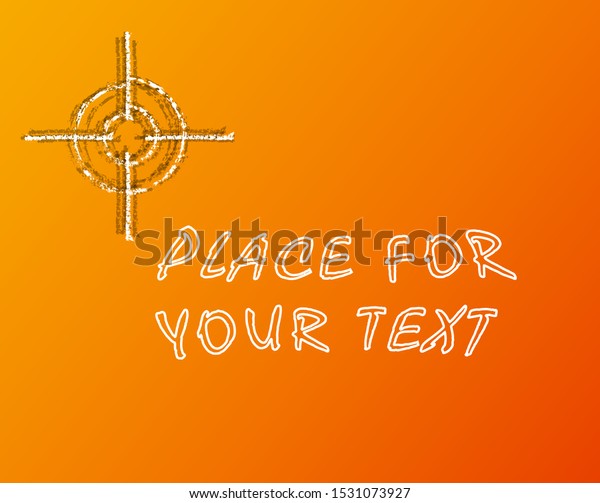 Sight Background Target Aim Space Text Stock Vector (Royalty Free ...