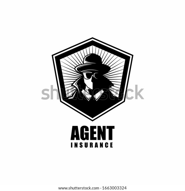 Silhoutte Agen Sheild Logo Vector Stock Vector (Royalty Free ...