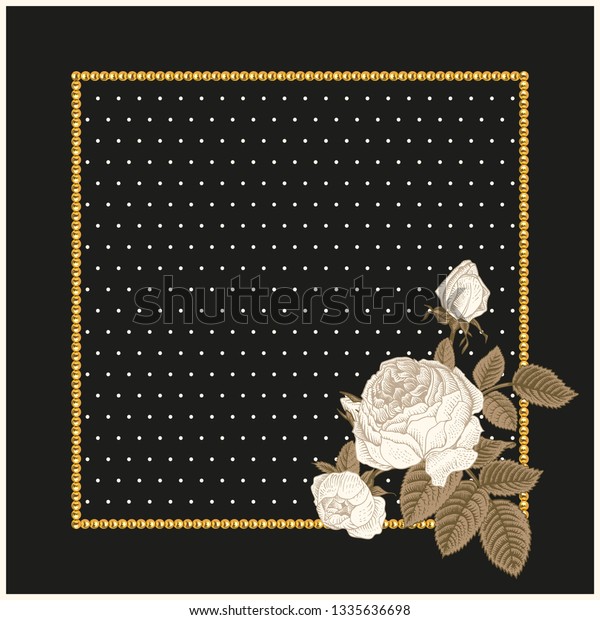 Silk Scarf Design Chains Pattern Textile Stock Vector (Royalty Free ...