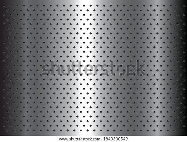 Silver Metal Background Dot Pattern Elegant Stock Vector (Royalty Free ...
