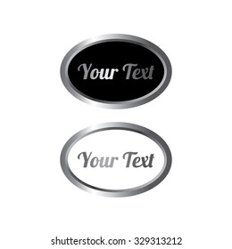 Silver Metal Website Button Stock Vector (Royalty Free) 329313212 ...