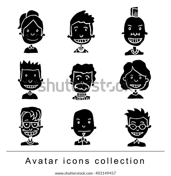 Simple Avatar Icon Vector Illustration Silhouette Stock Vector (Royalty ...