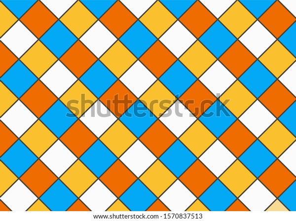 Simple Background Square Arrangement Theme Four Stock Vector (Royalty ...