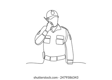 Security Guard One Line: Over 1,366 Royalty-Free Licensable Stock ...