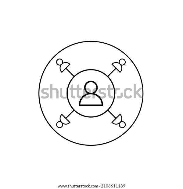Simple Coordinate Vector Design Icon Stock Vector (Royalty Free ...