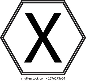 Simple Cross Hexagonal Icon Vector Stock Vector (Royalty Free ...
