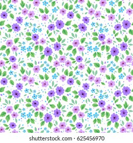 Simple Cute Pattern Small Purple Lilac Stock Vector (Royalty Free ...