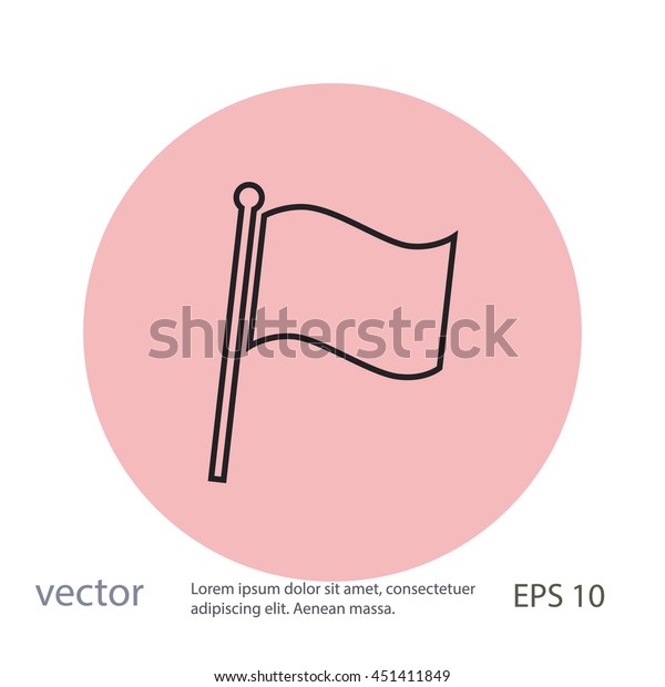 Simple Flag Icon Vector Design Element Stock Vector (Royalty Free ...