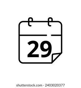Simple Flat Calendar Icon Specific Day Stock Vector (Royalty Free ...