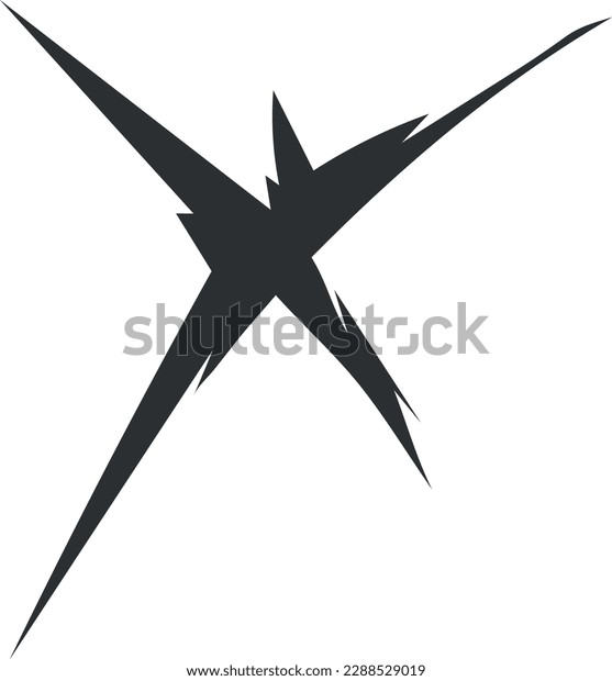 Simple Flat Vector Scar Scratch Stock Vector (Royalty Free) 2288529019 ...