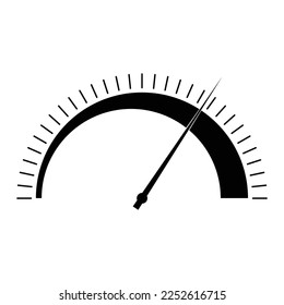 Simple Gauge Meter Indicator Vector Illustration Stock Vector (Royalty ...