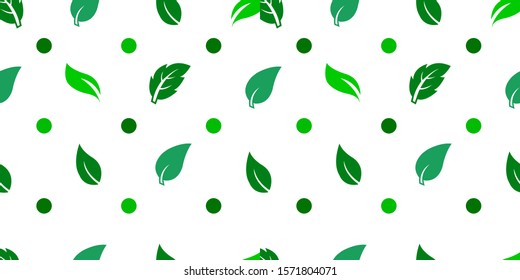 Simple Green Leaves Pattern Background Texture Stock Vector (Royalty ...