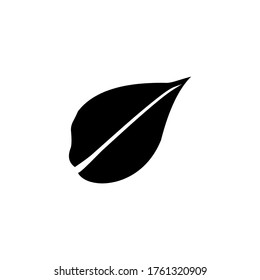 Simple Leaf Icon Image Transparent Background Stock Vector (Royalty ...
