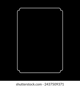 Simple Line Rectangle Rectangle Shape Can Stock Vector (Royalty Free ...
