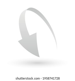 Simple Loop Circle Arrow Icon Stock Vector (Royalty Free) 1958741728 ...