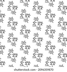 Simple Marathon Pattern Design Background Art Stock Vector (Royalty ...