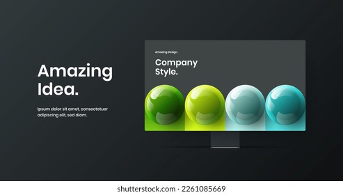 Simple Presentation Design Vector Template Clean Stock Vector (Royalty ...