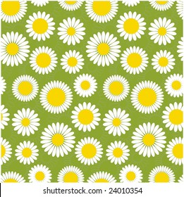 Simple Seamless Daisy Background Stock Vector (Royalty Free) 24010354 ...