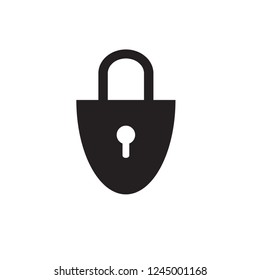 Simple Security Icon Vector Stock Vector (Royalty Free) 1245001168 ...