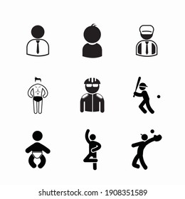 Simple Set Humans Vector Line Icons Stock Vector (Royalty Free ...