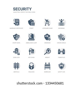 Insight Icon Security Outline Collection Thin Stock Vector (Royalty ...