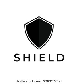 Simple Shield Logo Design Template Stock Vector (Royalty Free ...